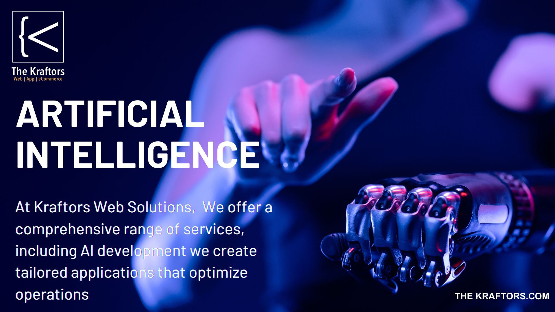 AI and ML Solutions | Kraftors Web Solutions